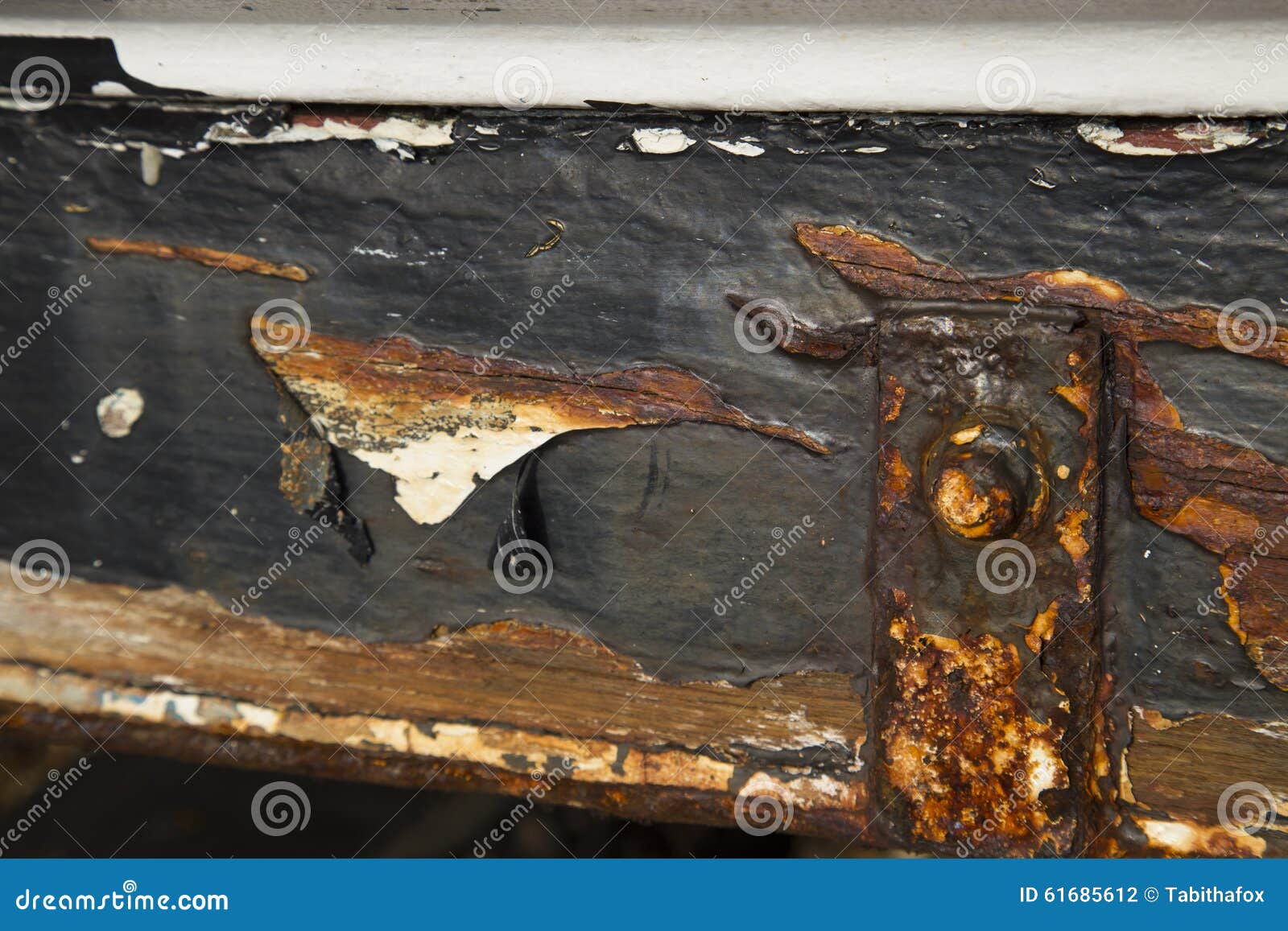 Rusted Metal Work on a Boat Hull Stock Photo - Image of rusty, coarse ...