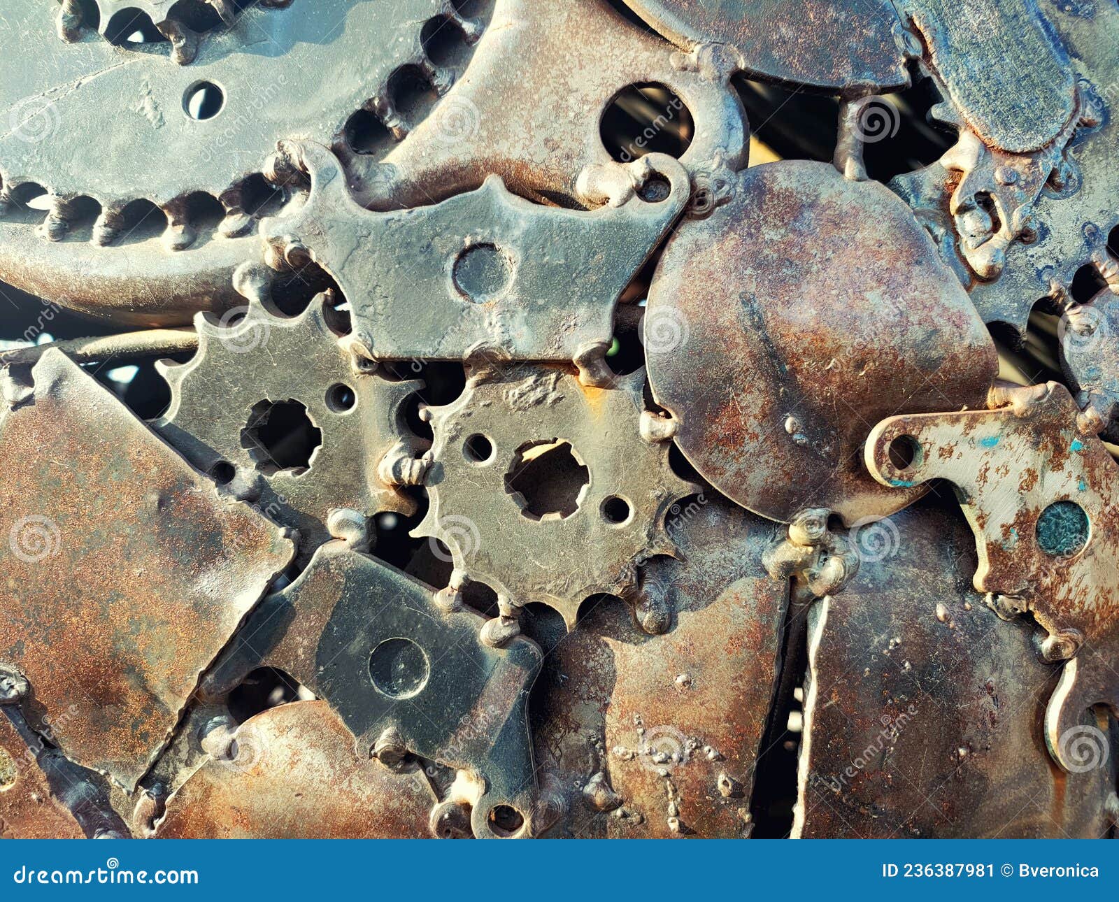 Rusted metals assembled stock image. Image of industrialmachine - 236387981