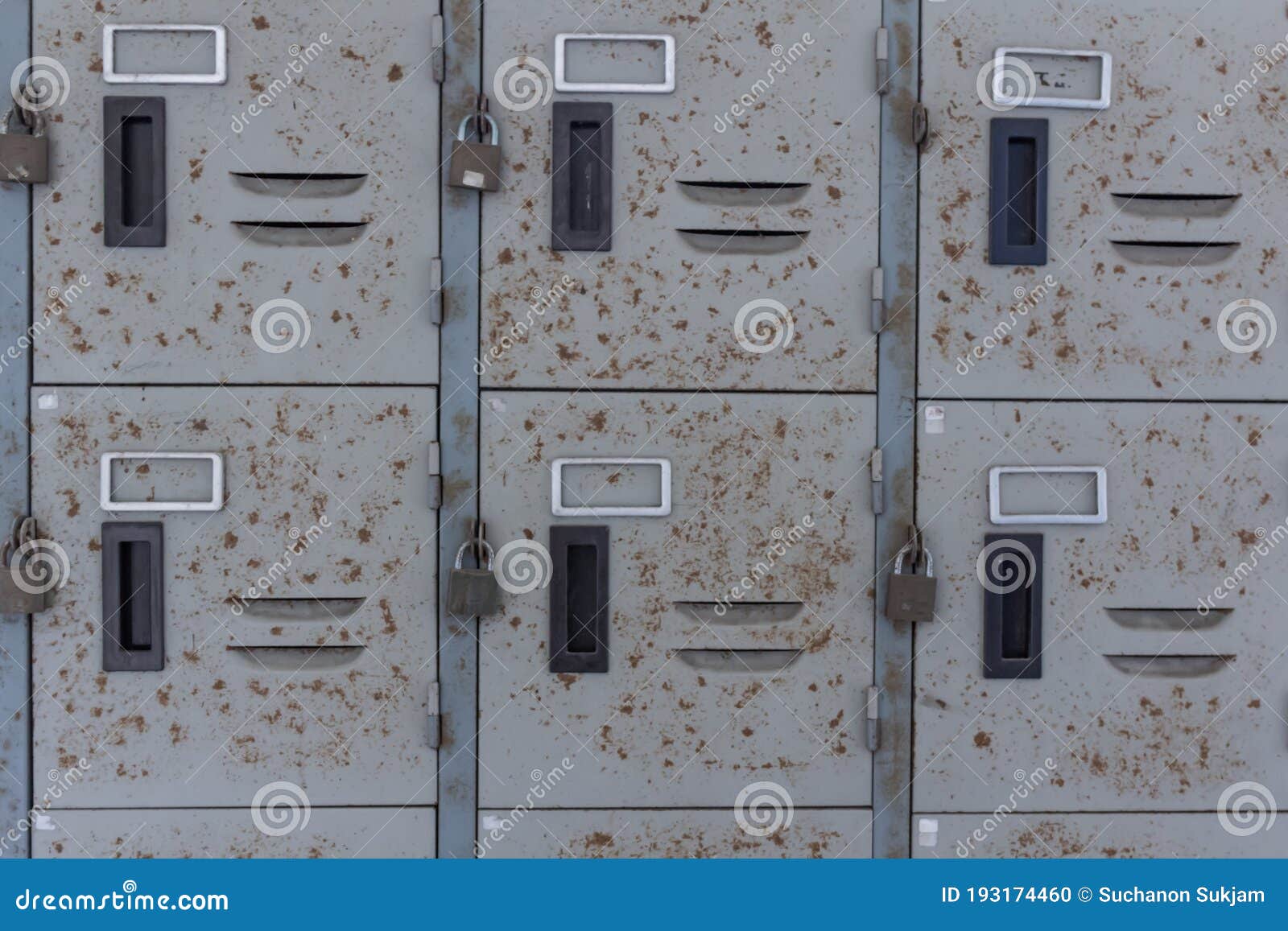 Rusted Old Cabinet or Locker Stock Photo - Image of metallic, retro ...