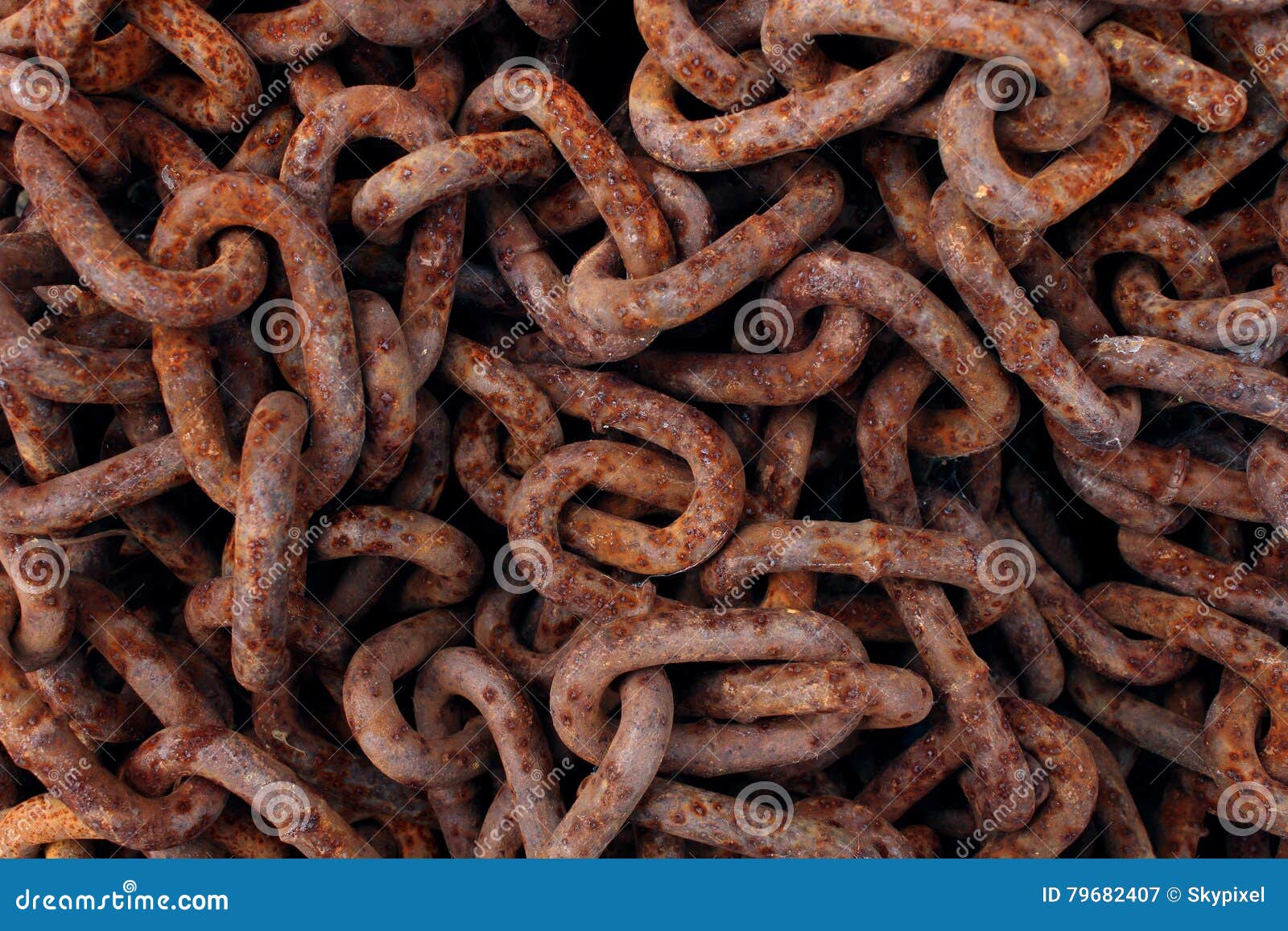 Rusted Old Chains Background Stock Image - Image of rustic, shackles ...