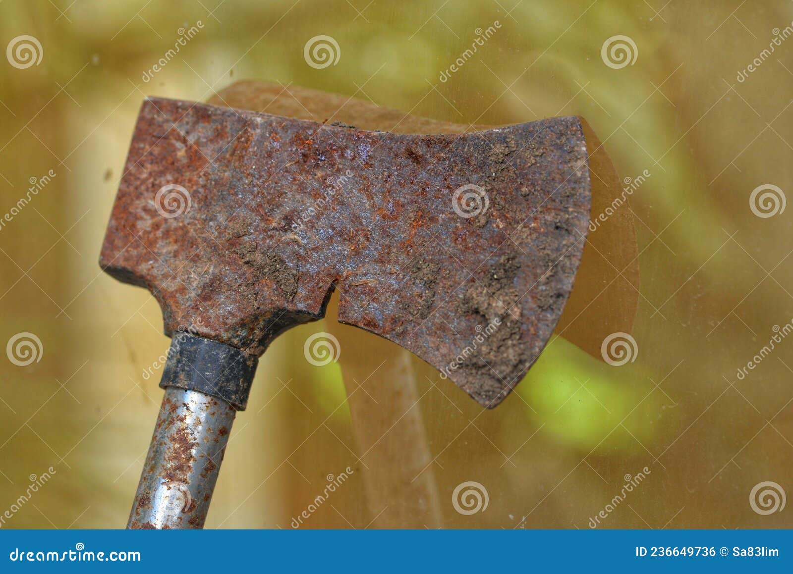 Rusted old axe stock photo. Image of produce, nature - 236649736
