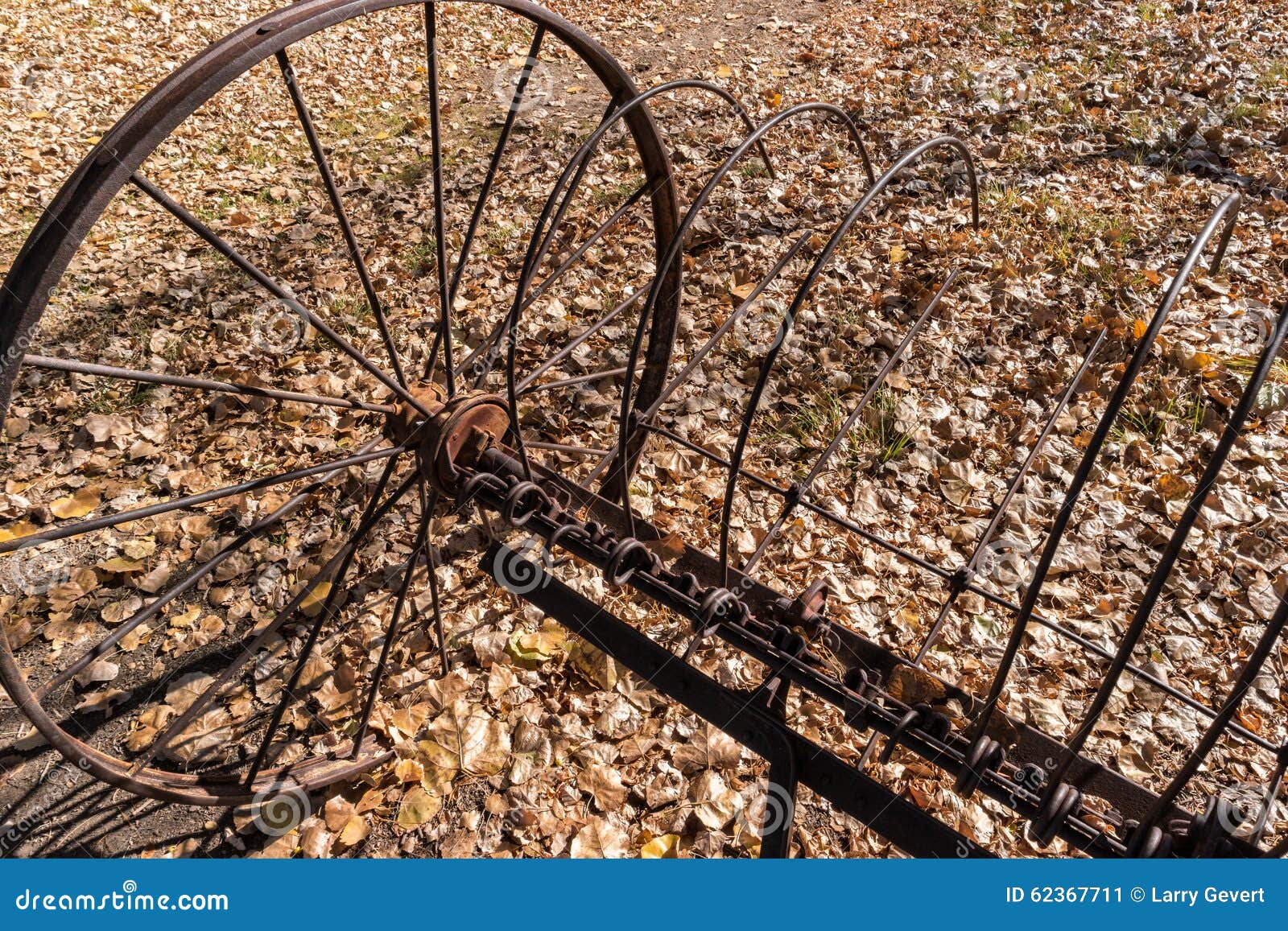 Rusted old hay rake stock image. Image of corroded, corrosion - 62367711