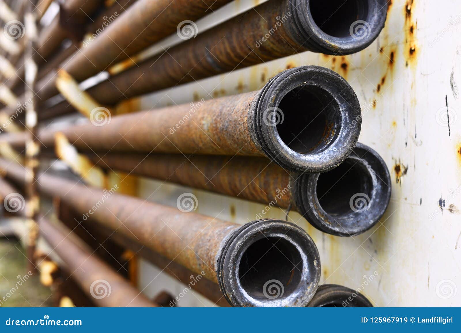Rusted Old Industrial Pipes Stock Image - Image of service, ready ...