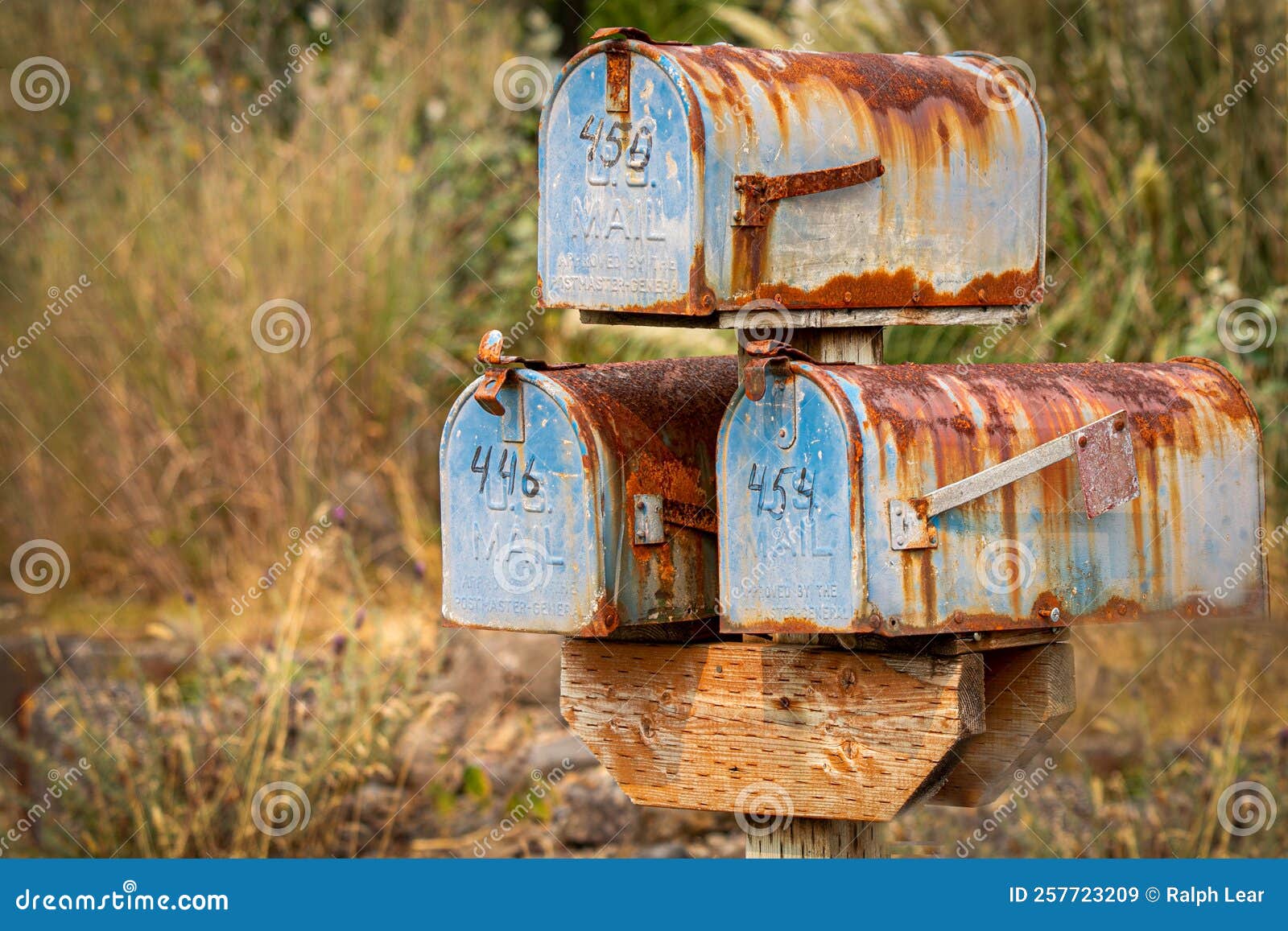 Rusted old US Mail boxes stock image. Image of metal - 257723209