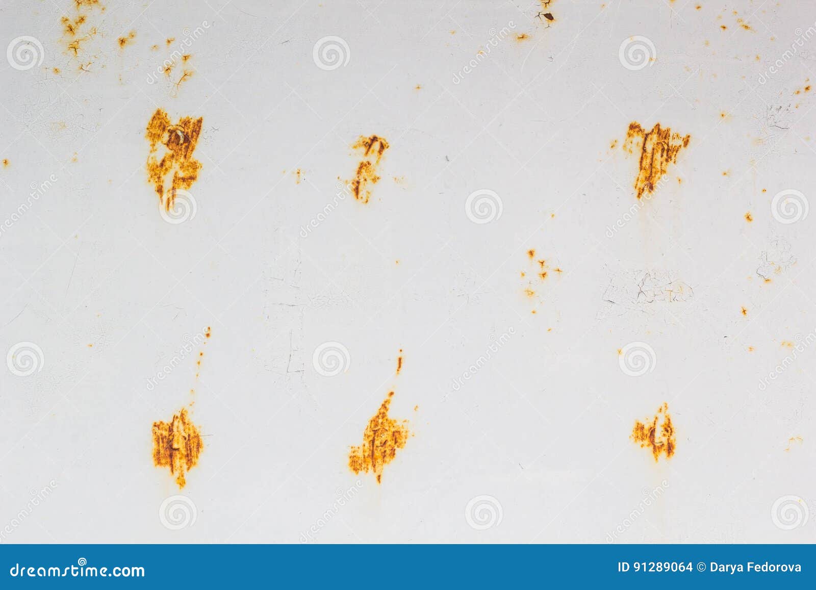 Rusted Painted Metal Wall Corrosion with Streaks of Rust Stock Photo ...