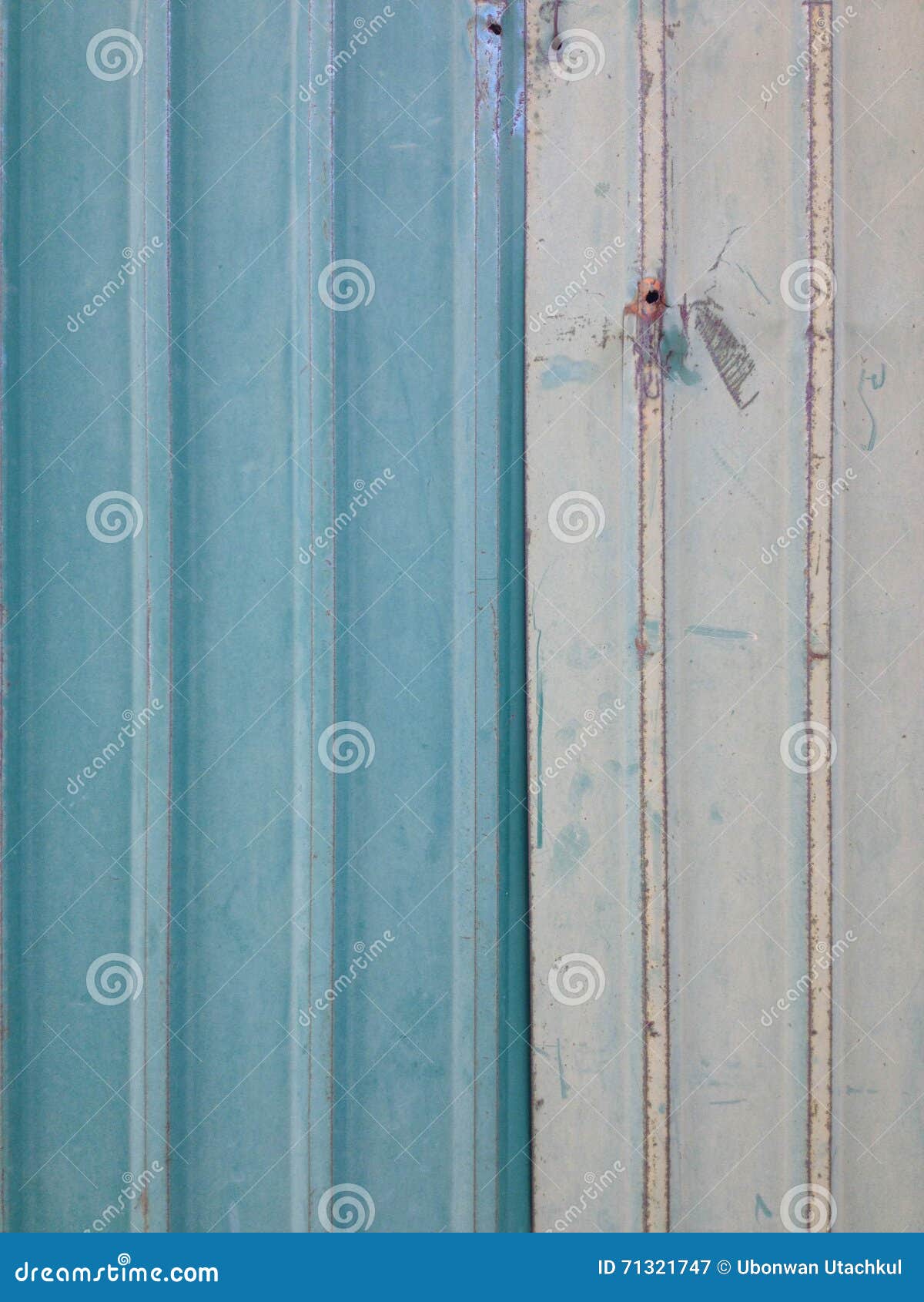 Rusted and Pale Green Galvanized Iron Plate Stock Image - Image of ...