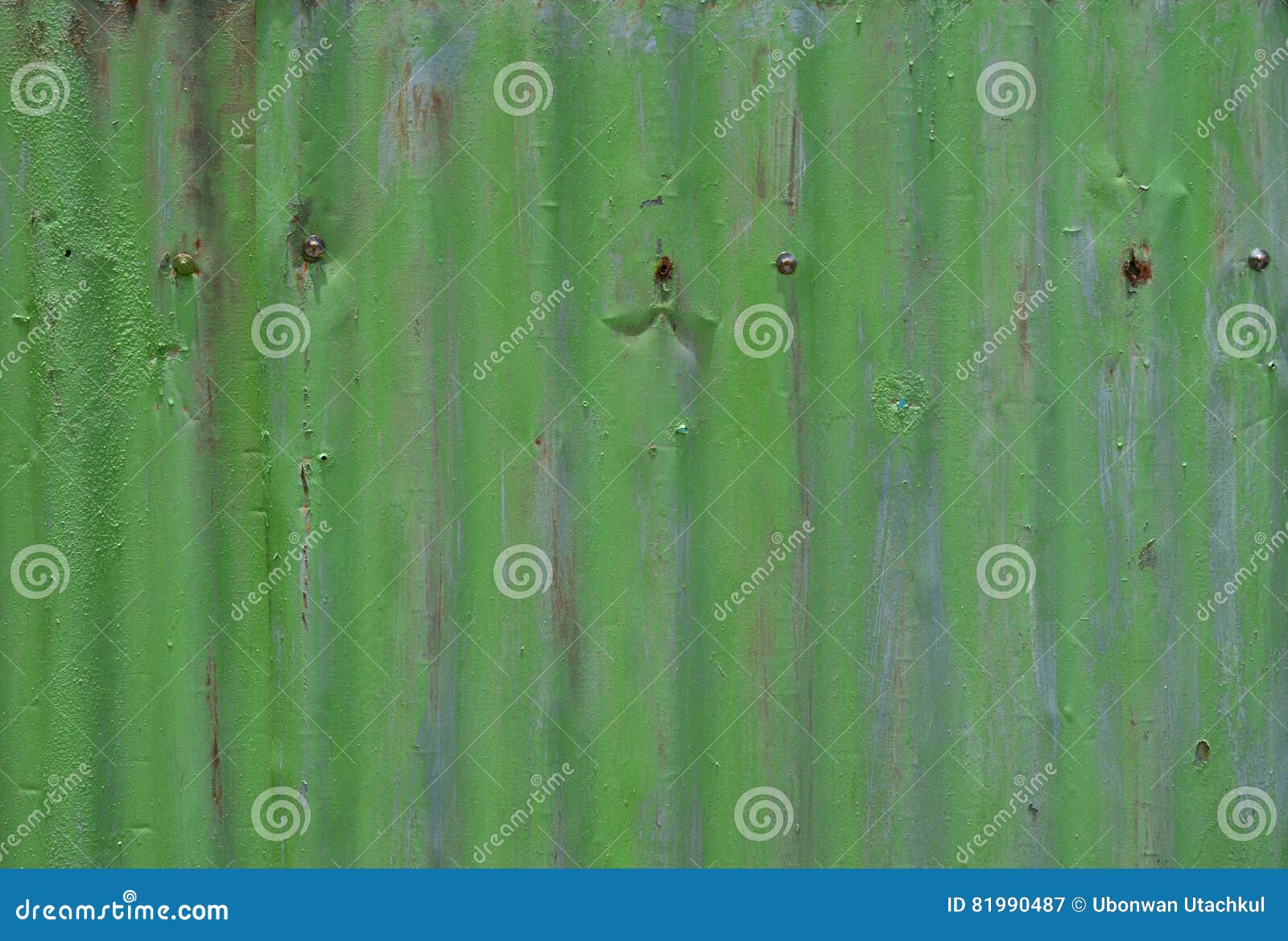 Rusted and Pale Green Galvanized Iron Plate Stock Image - Image of ...