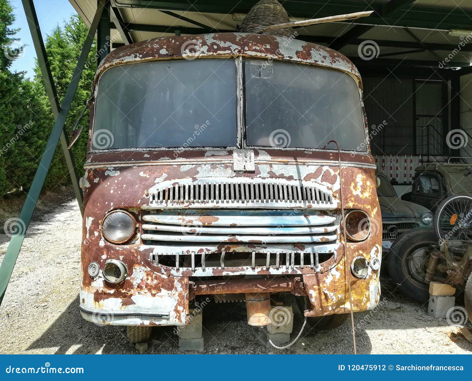 Vehicle Rusty and in Bad Condition Stock Photo - Image of collectorscar ...