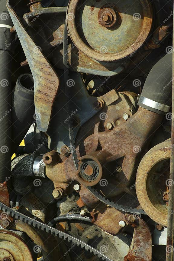 Rusted Parts stock image. Image of wheel, gear, metal, broken - 481241