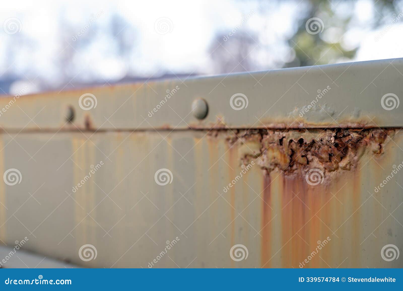 Rusted and Peeling Paint on an Electrical Transformer Exposed To the ...