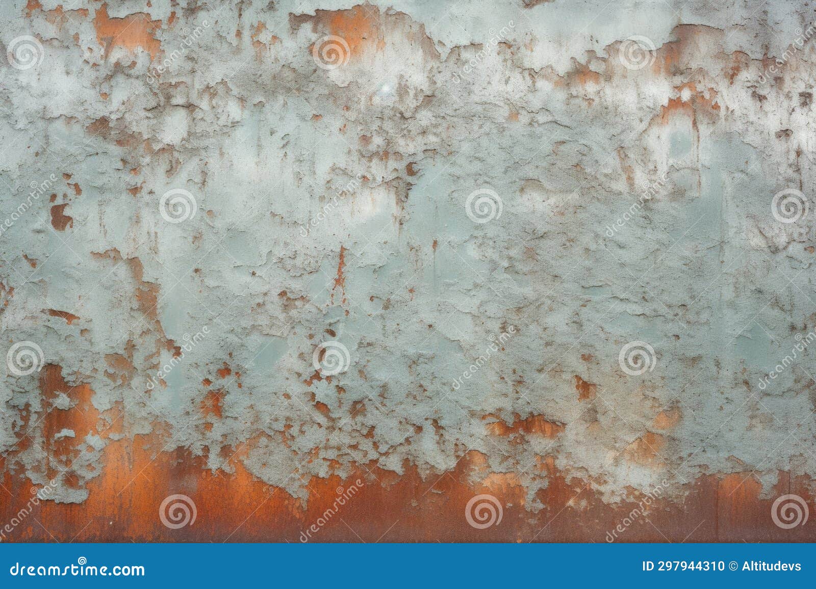 Rusted, Peeling Paint on a Metal Surface Stock Photo - Image of ...