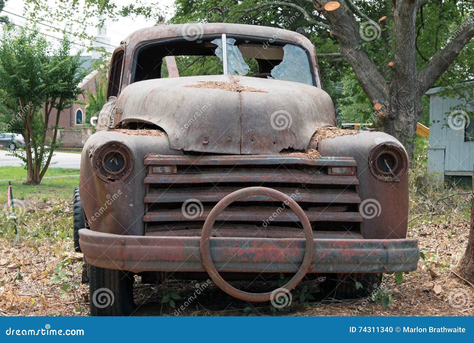 Rusted pickup truck stock photo. Image of salvage, truck - 74311340