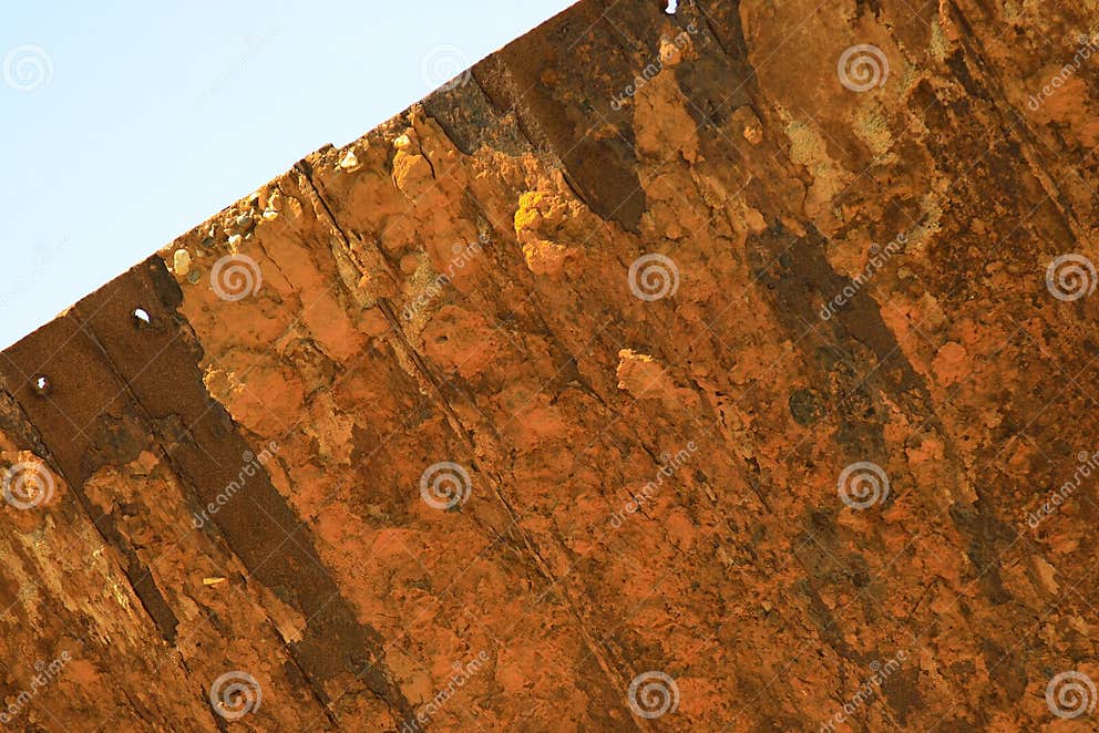 Rusted piece of metal stock image. Image of oxide, iron - 5316599
