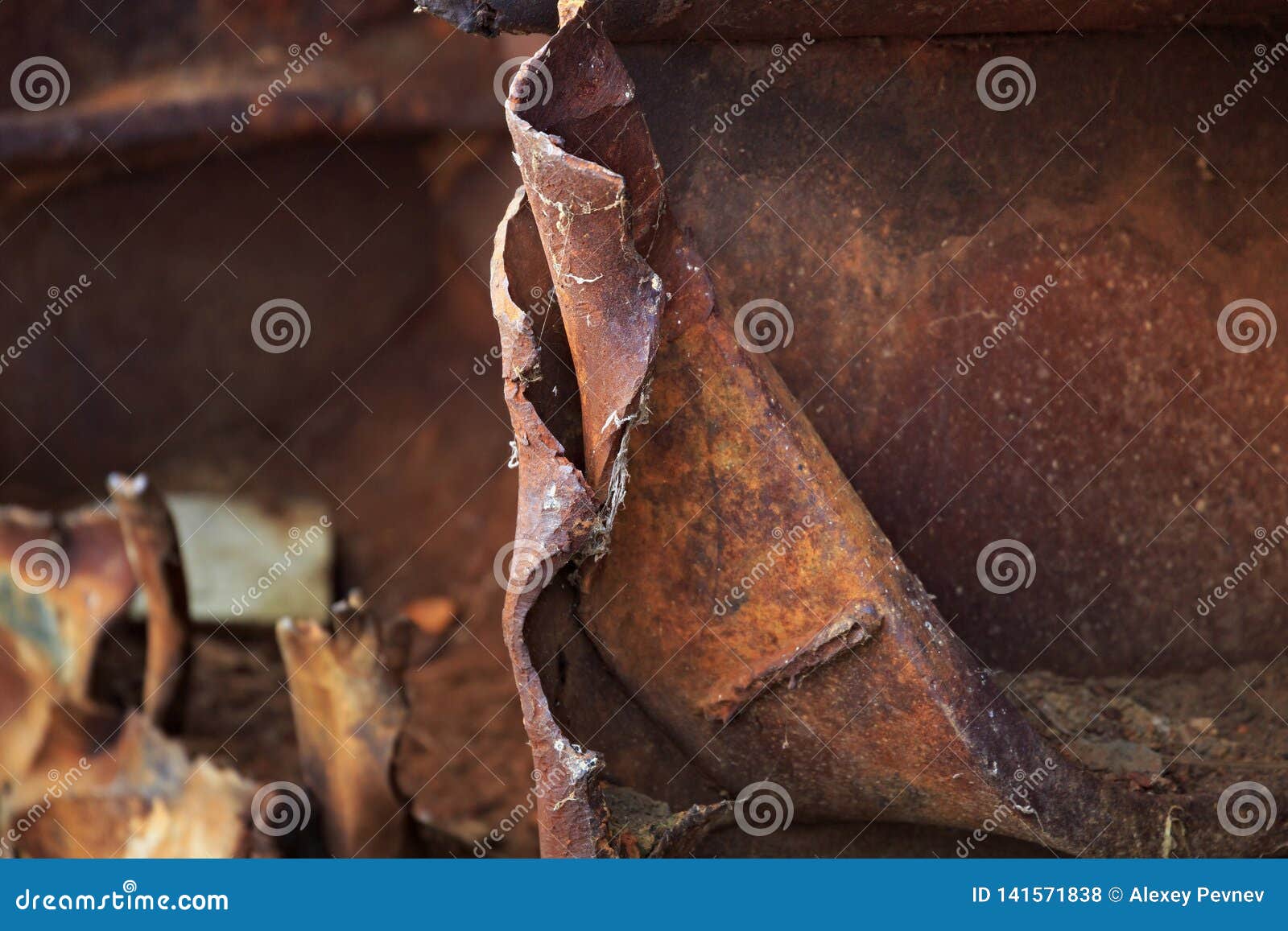 Rusted pieces of metal stock photo. Image of grungy - 141571838
