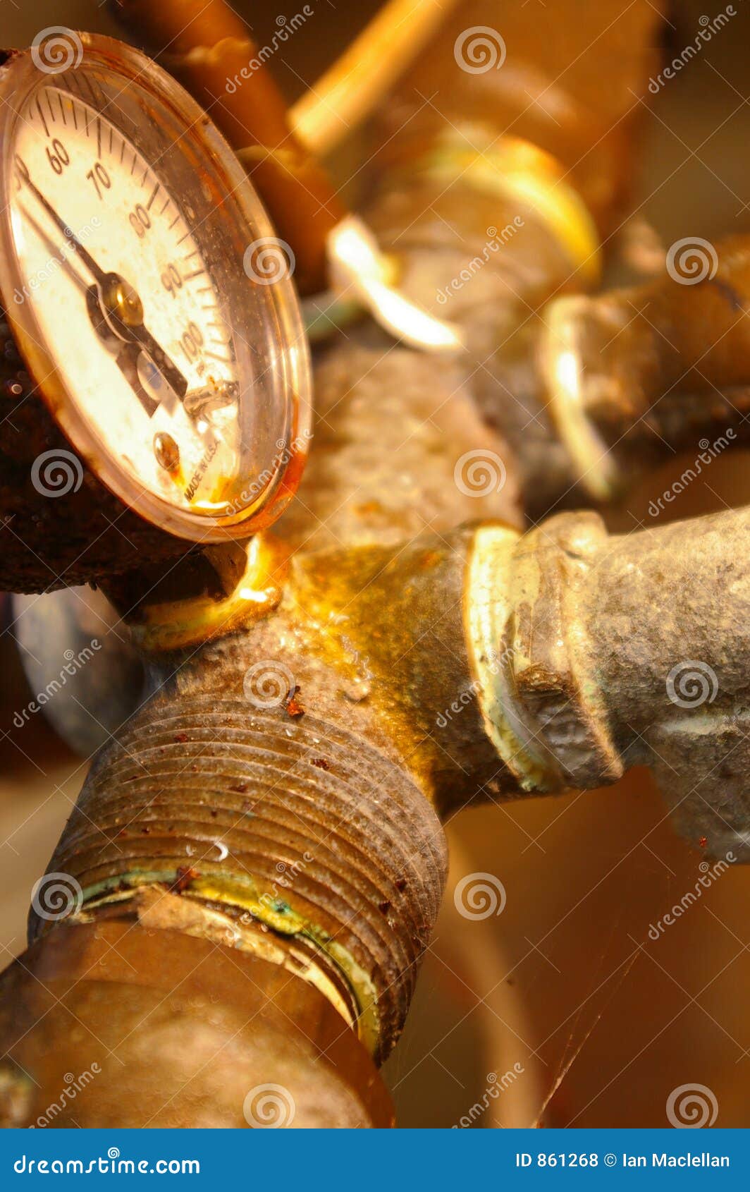 Rusted pipes stock photo. Image of pipe, water, meter, basement - 861268