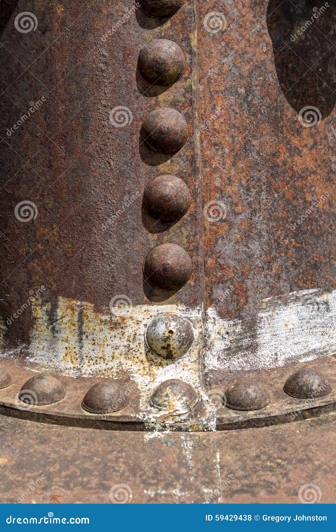 Rusted pipes and rivets. stock photo. Image of dirty - 59429438