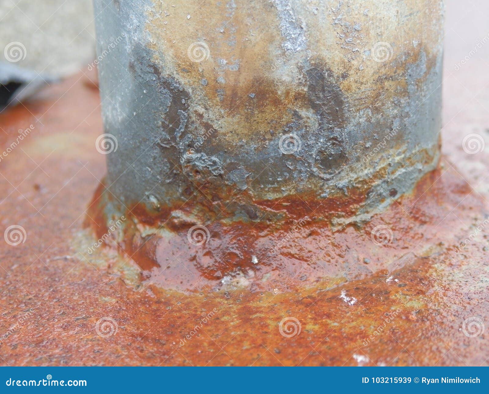 Rusted pole stock image. Image of metal, iron, oxide - 103215939