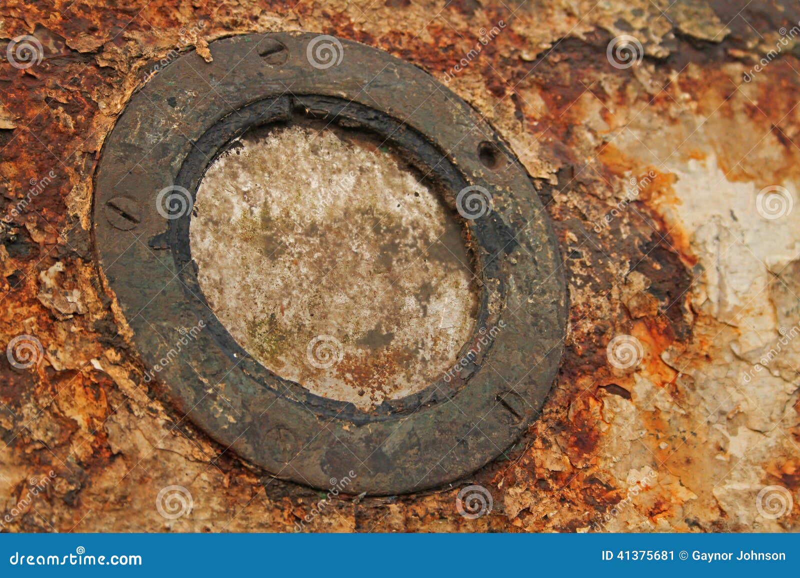 Rusted Porthole on the Ship Stock Image - Image of variety, finish ...