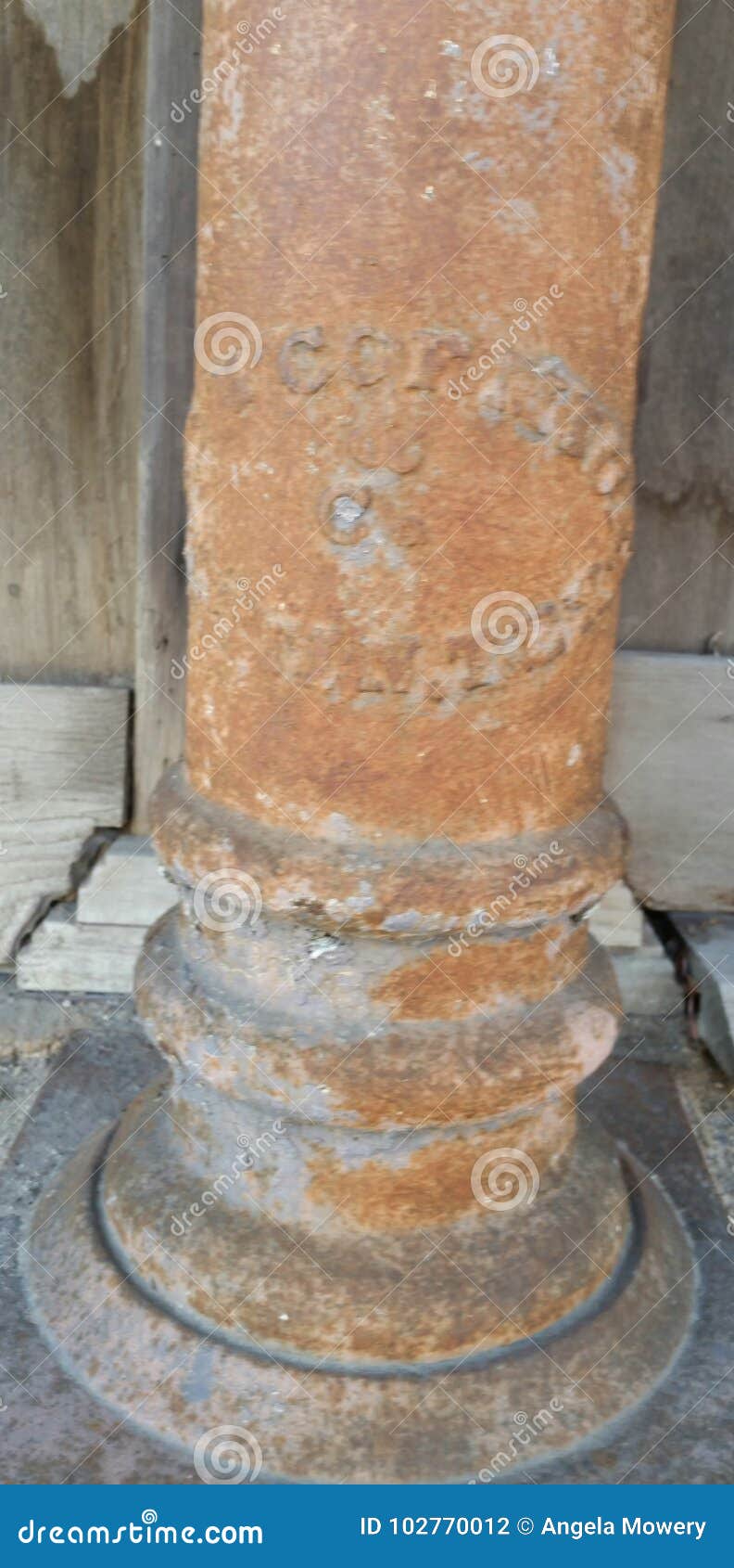 Rusted post stock photo. Image of pipe, rusted, dirty - 102770012