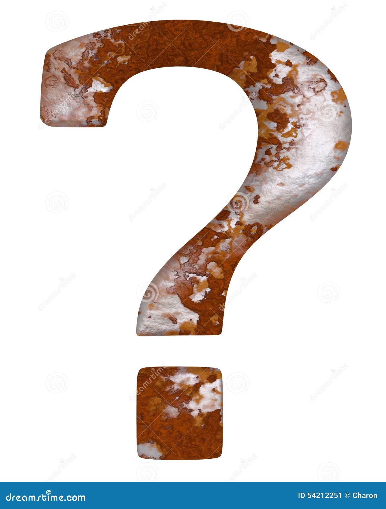 Rust Question Mark Rustic Textures Stock Image | CartoonDealer.com ...