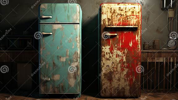Rusted Refrigerators: a Nostalgic and Texture-based Artistic Display ...