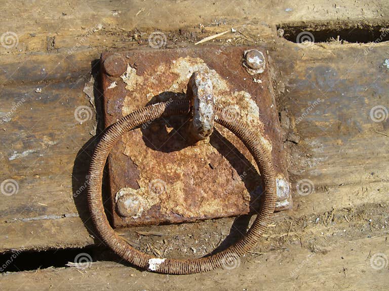 Rusted ring stock photo. Image of time, circle, fixture - 9736748
