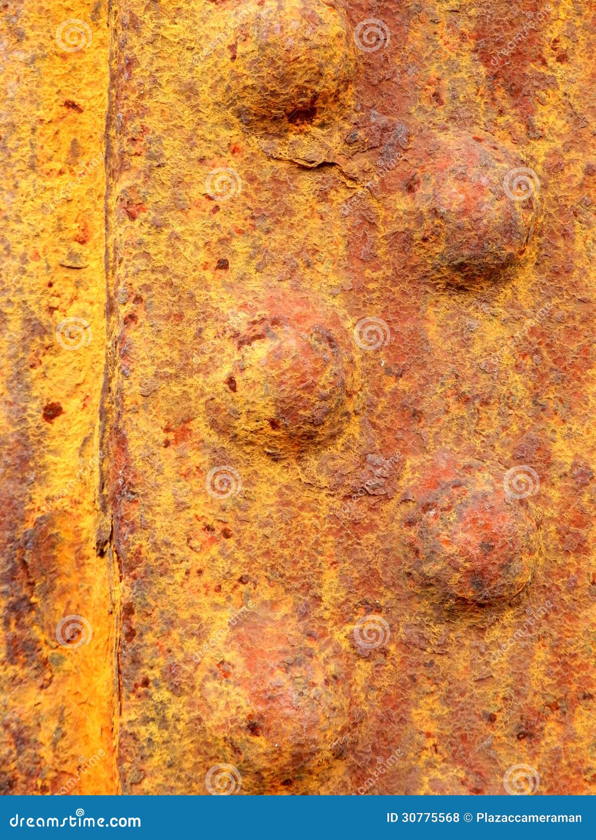 Rusted Rivetted Metal stock photo. Image of metal, ferrous - 30775568