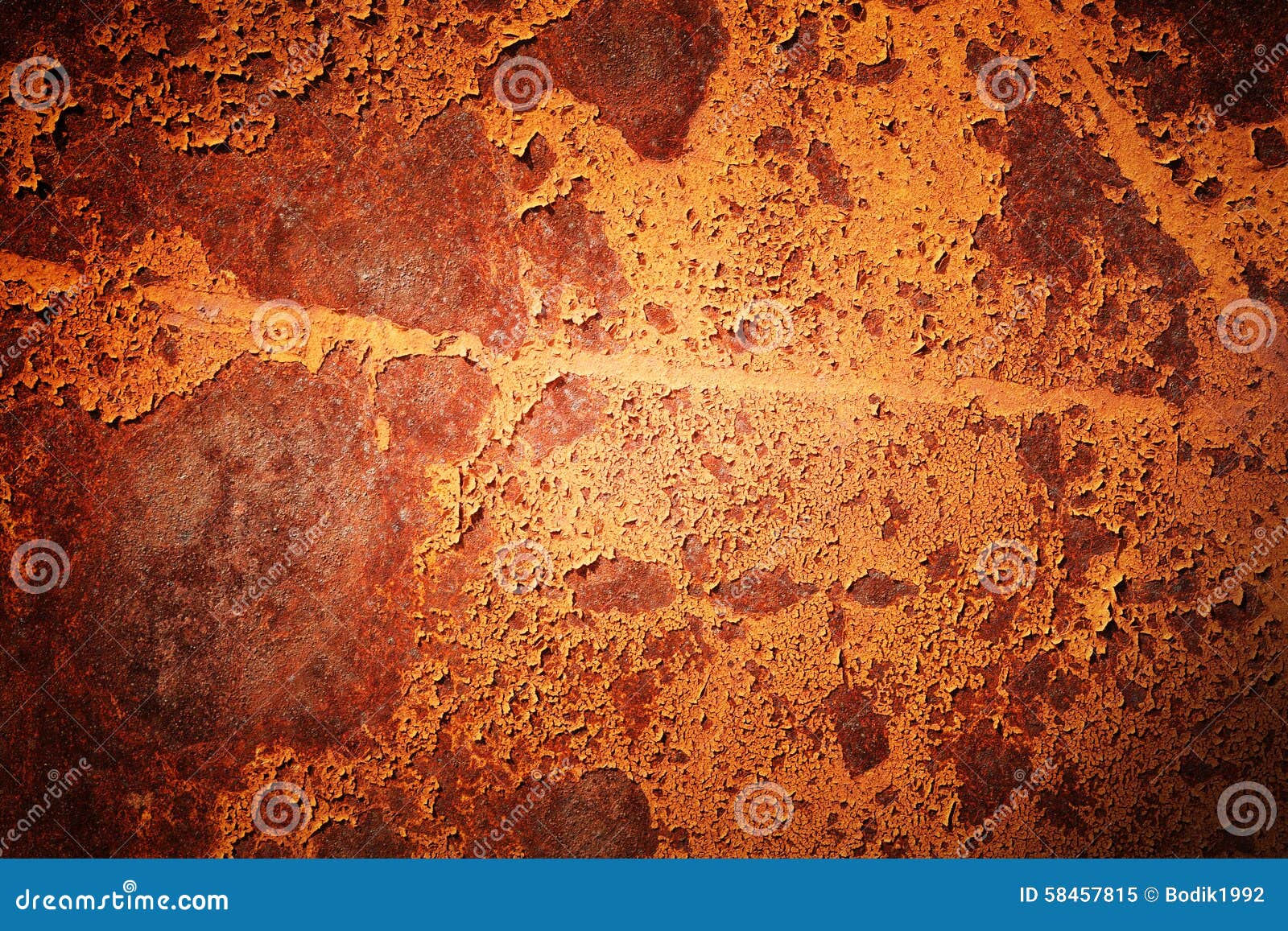 Rusted Sheet. Texture With Invasion Of Rust Pieces. Royalty-Free Stock ...