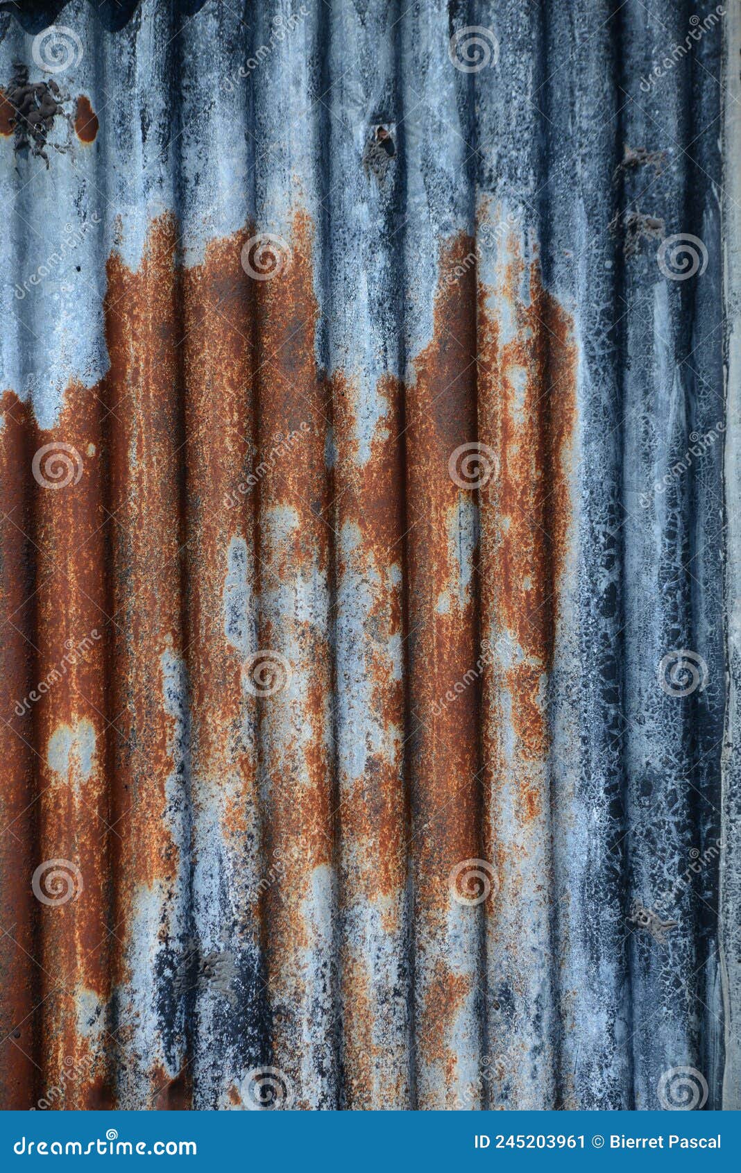Rusted sheet metal stock image. Image of rusted, colors - 245203961