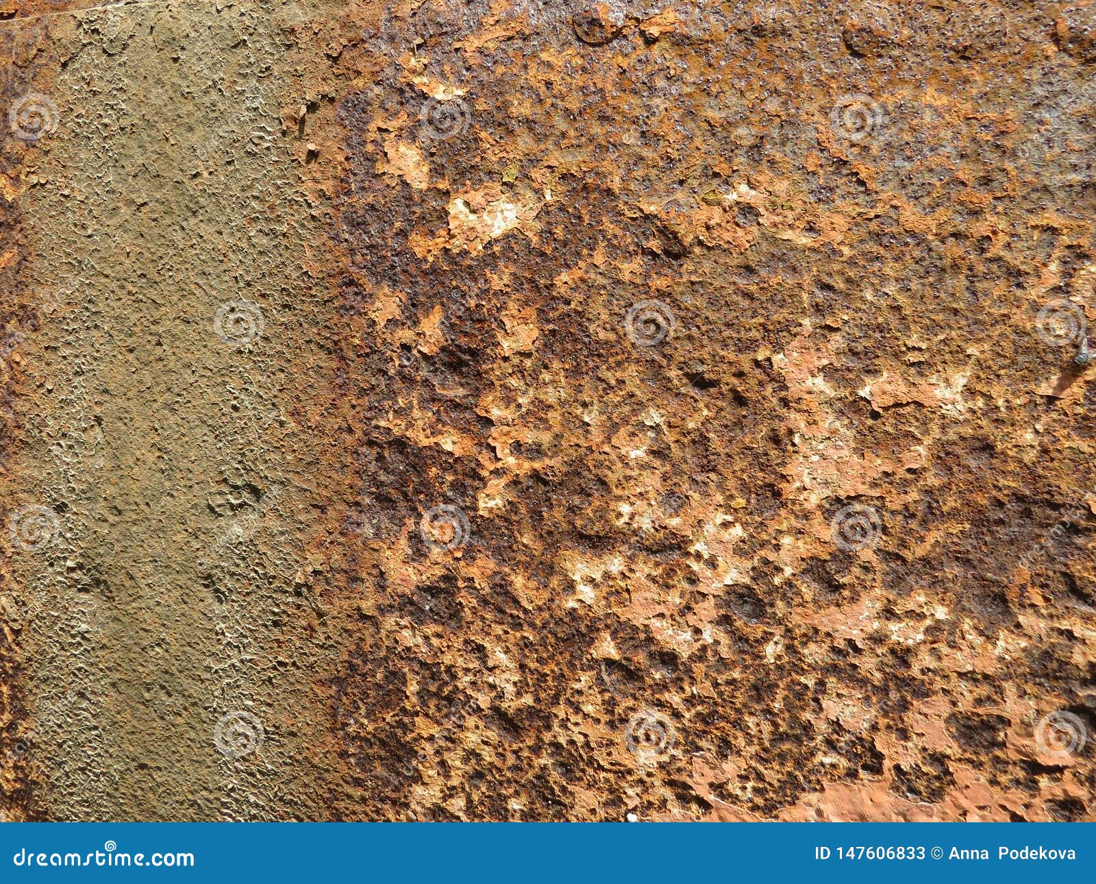 Rusted Sheet. Texture with Invasion of Rust Pieces. Stock Image - Image ...