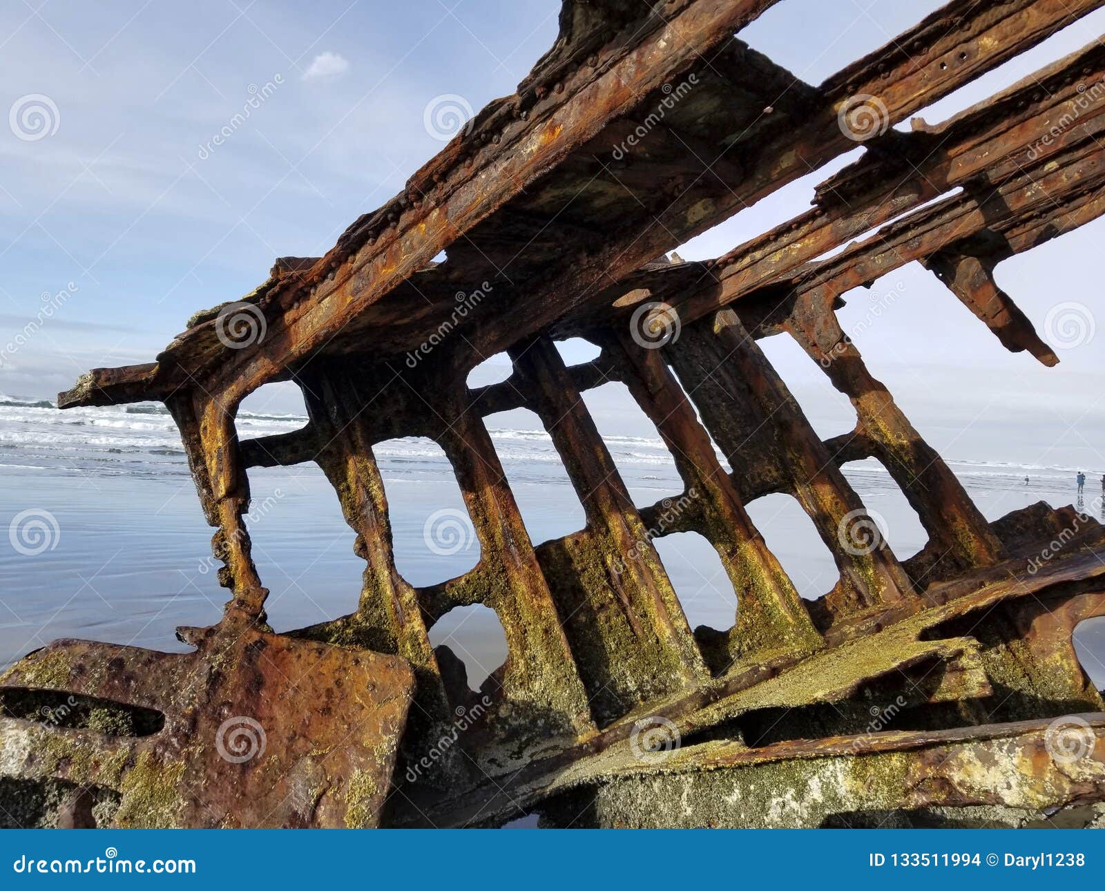 Rusted Shipwreck At Botany Bay Sydney Australia Royalty-Free Stock ...