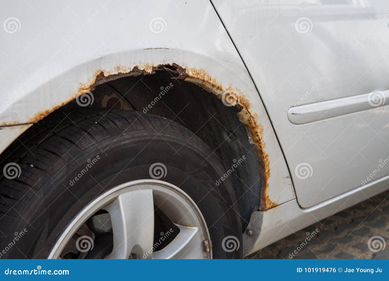 Rusty car wing stock photo. Image of rusted, panel, problem - 101919476