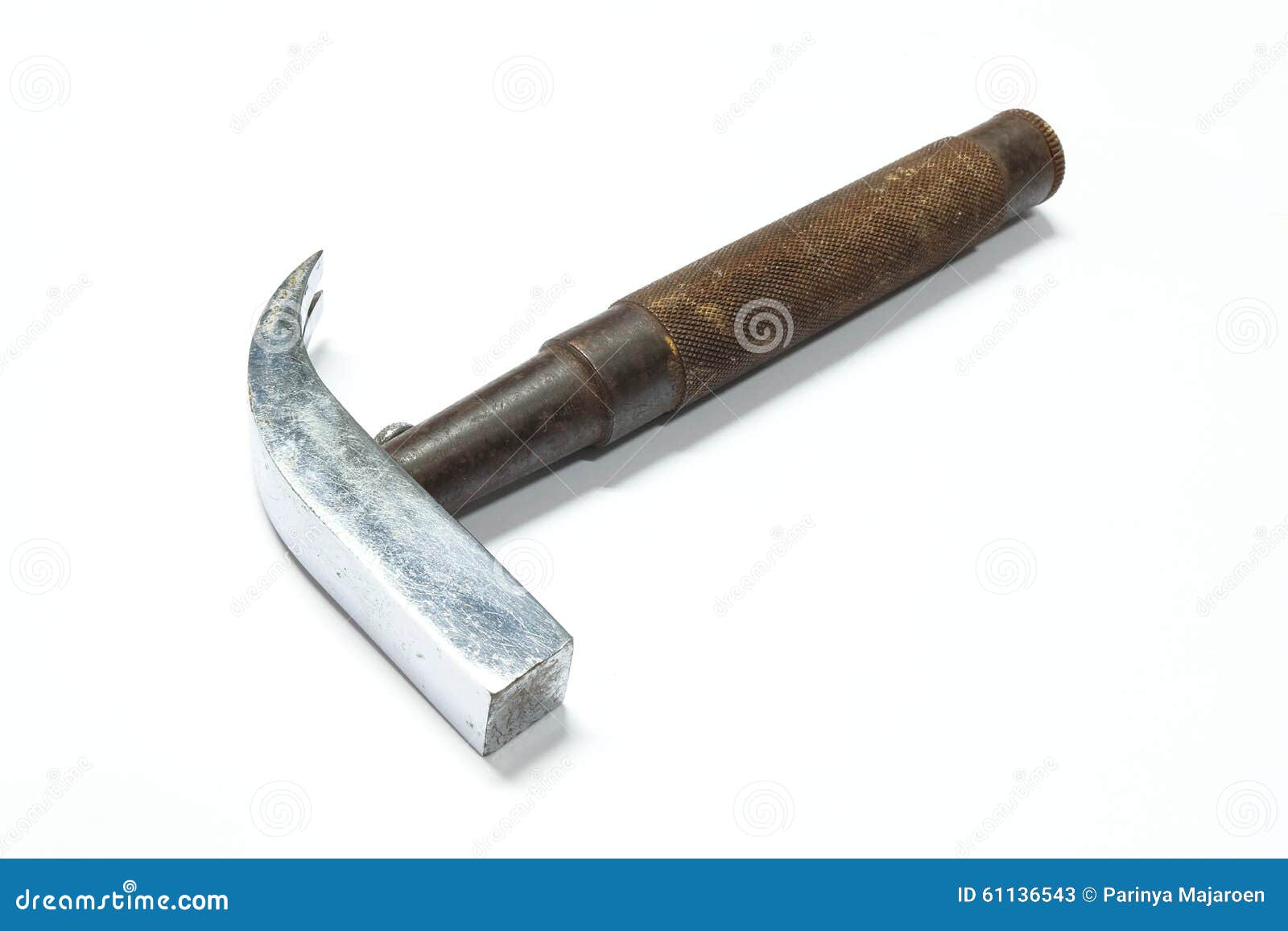 Rusted steel hammer stock image. Image of rusted, white - 61136543