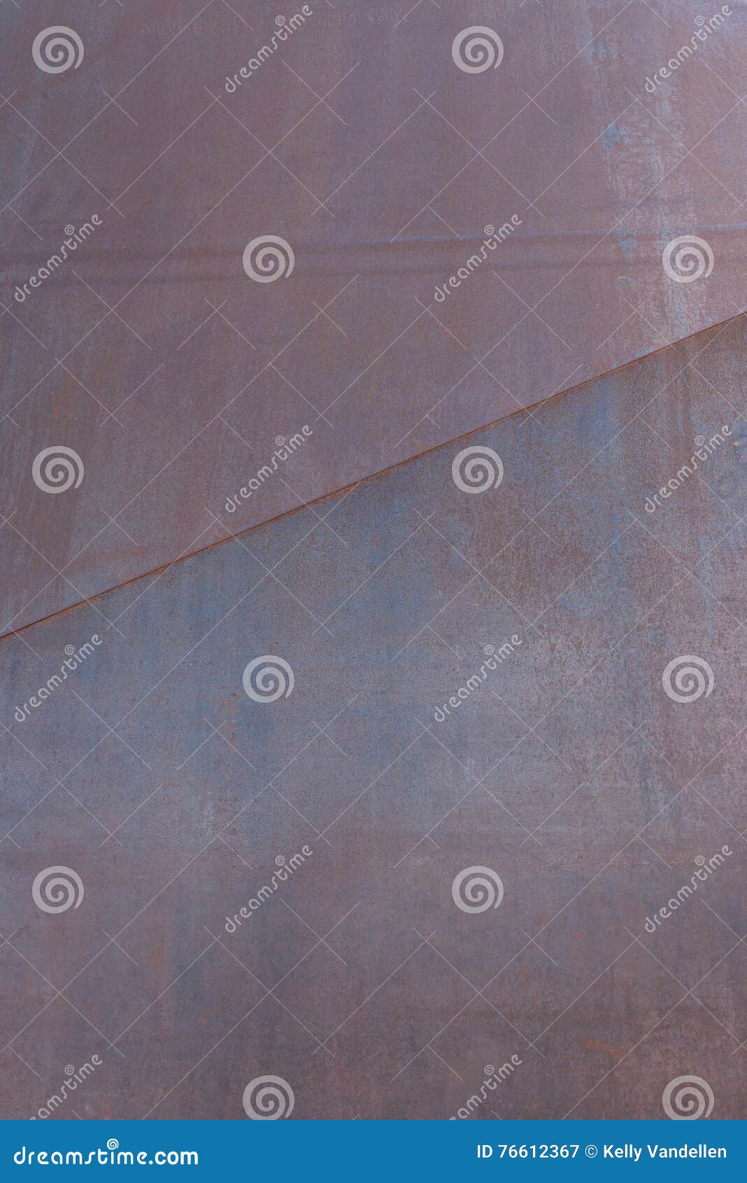 Rusted Steel Panel with Diagonal Seam Stock Image - Image of rust ...