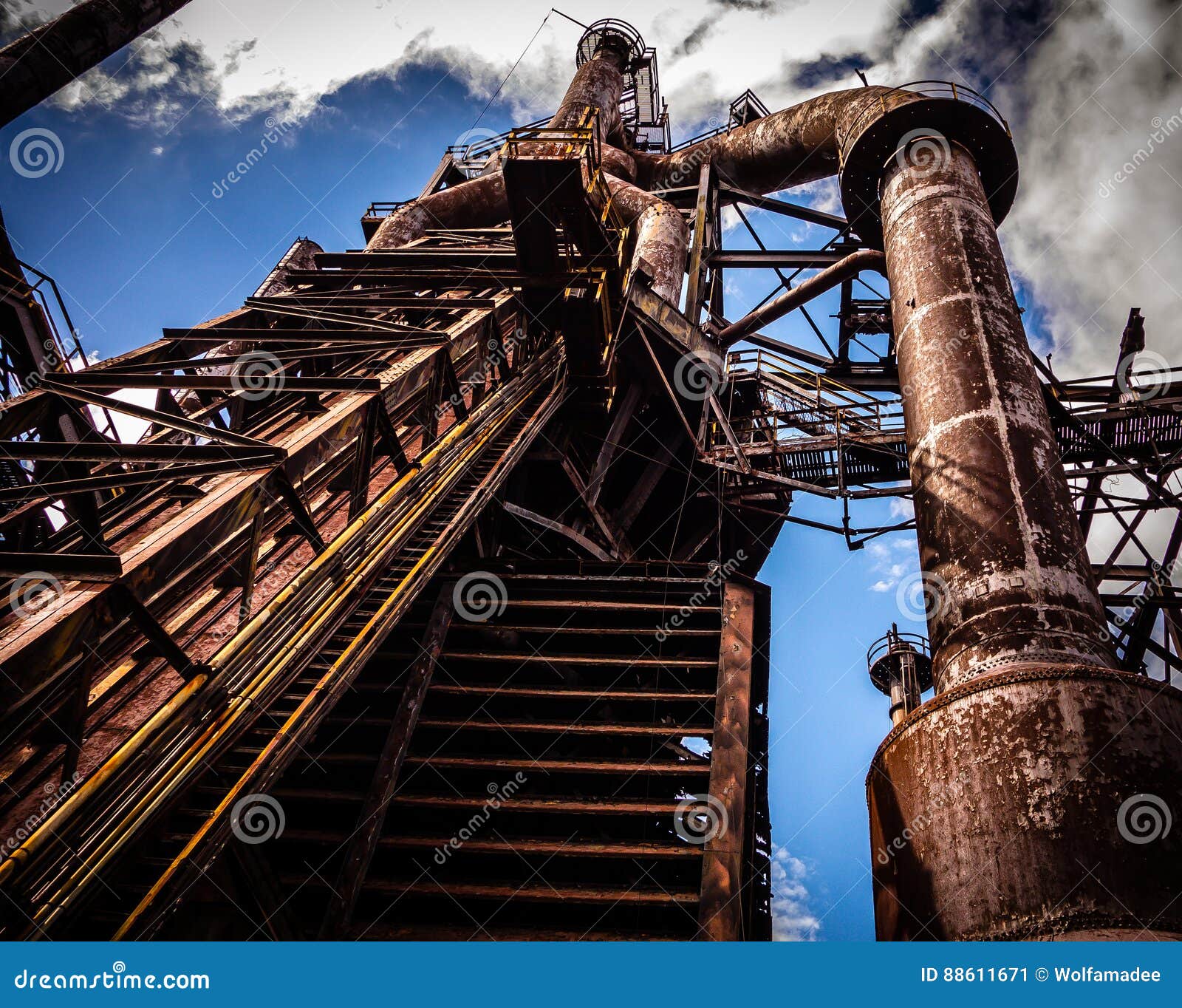 Rusted steel plant stock image. Image of paint, manufacturer - 88611671