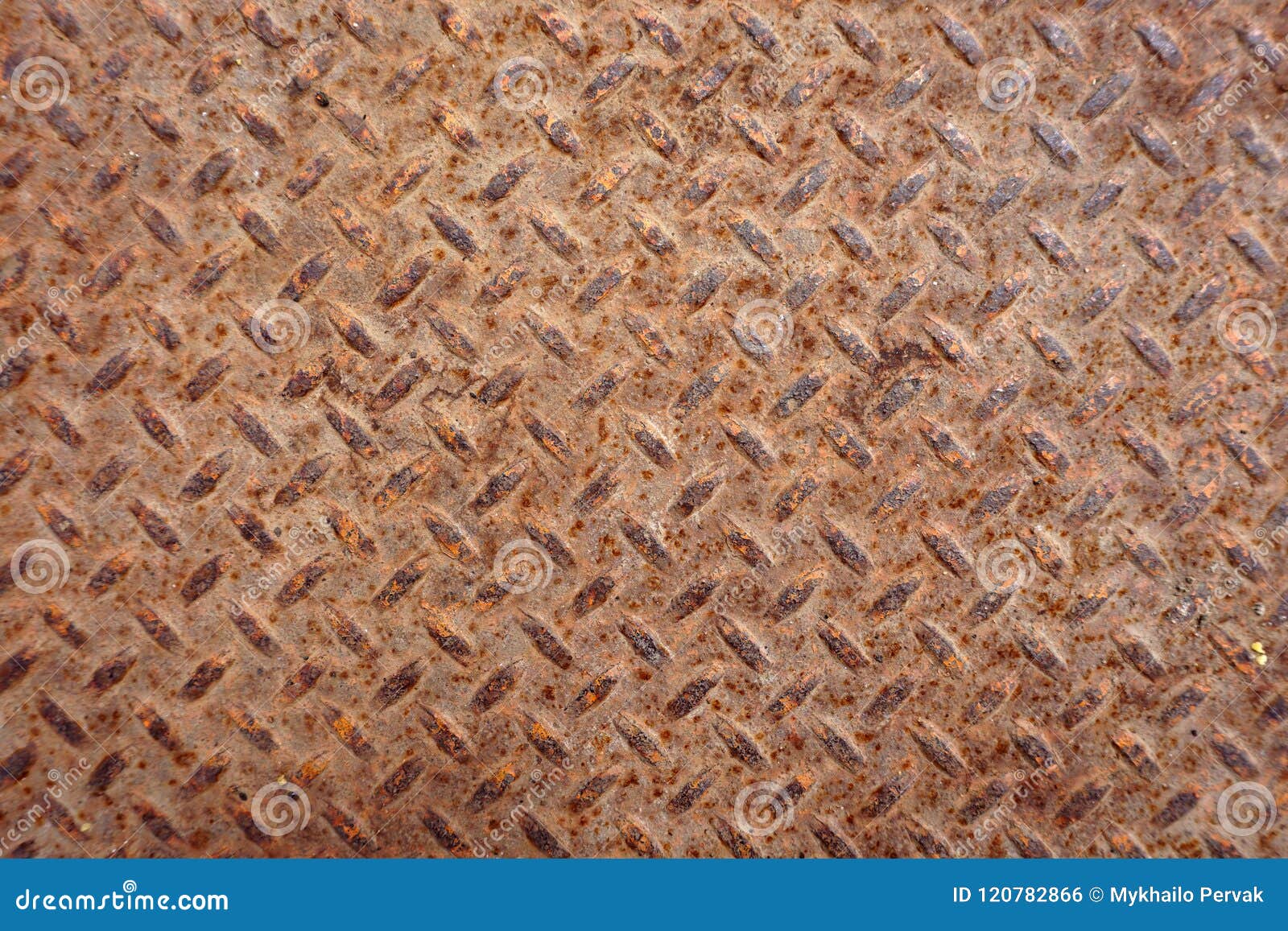 Rusted Steel Plate Background, with Pattern. Stock Photo - Image of ...