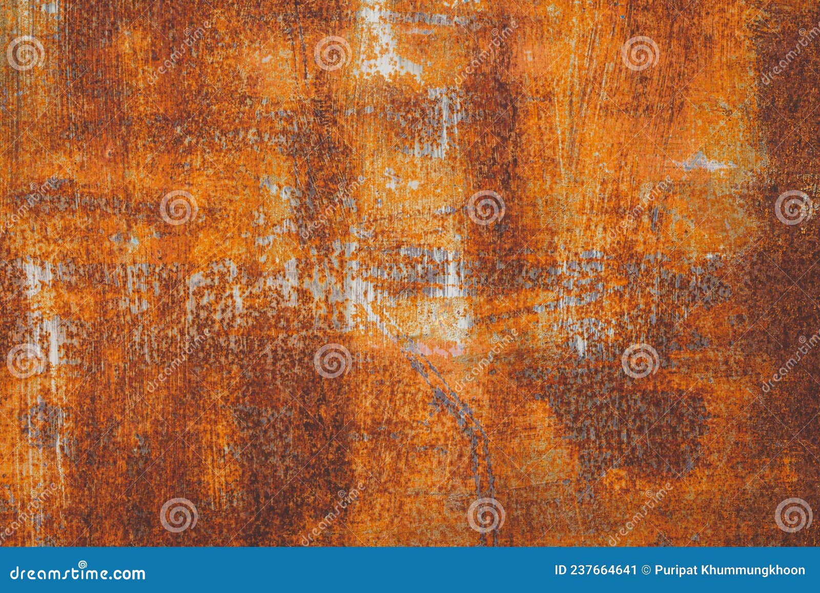Rusted on the Steel Plate. the Rusted Steel Plate is Caused by Moisture ...