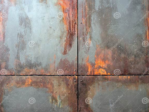 Rusted Steel Wall Panels stock image. Image of rusted - 102261821