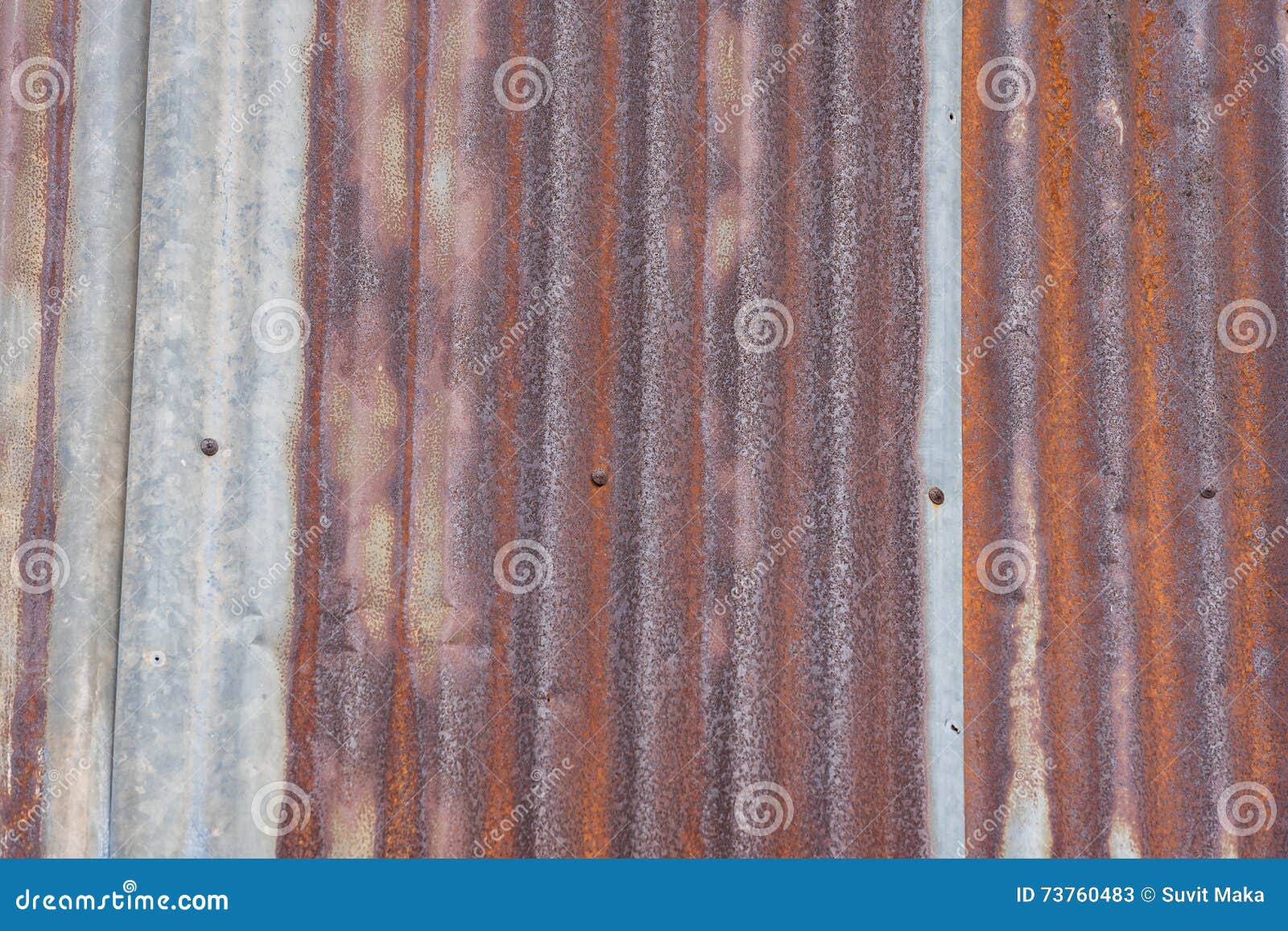 Rusted tin roof. stock image. Image of construction, design - 73760483