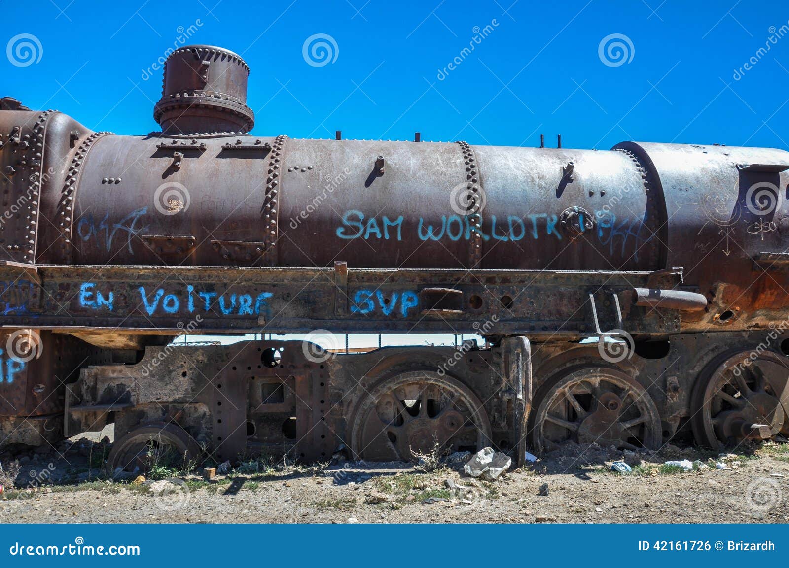 Old Rusted Train With Locomotive At Trainstation Hombourg Royalty-Free ...