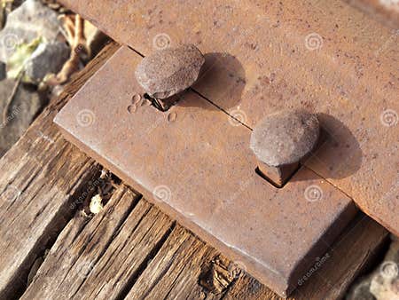 Rusted Train Rail stock photo. Image of bolt, industrial - 11738914