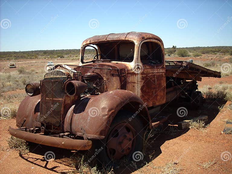 Rusted truck stock image. Image of space, brown, outback - 25176079