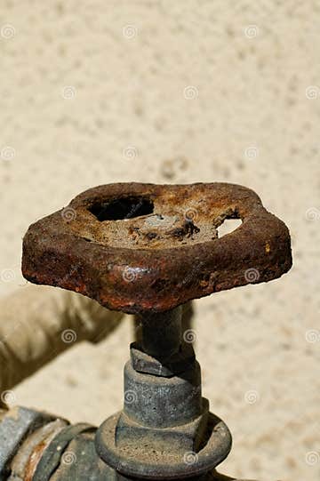 Rusted water tap stock image. Image of rough, vertical - 9114275