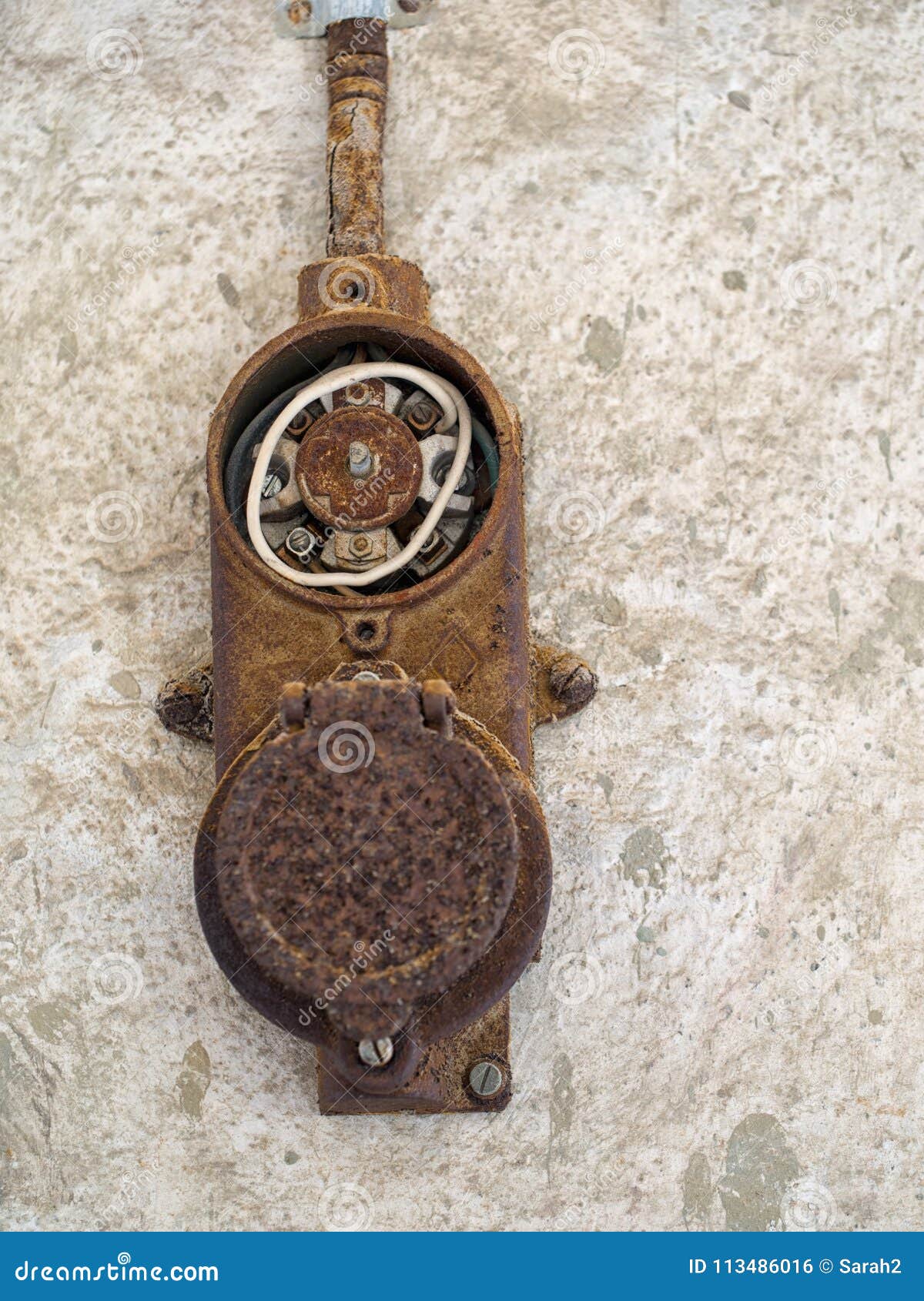 Ancient Electrics,echoes from the Past. Stock Photo - Image of switch ...