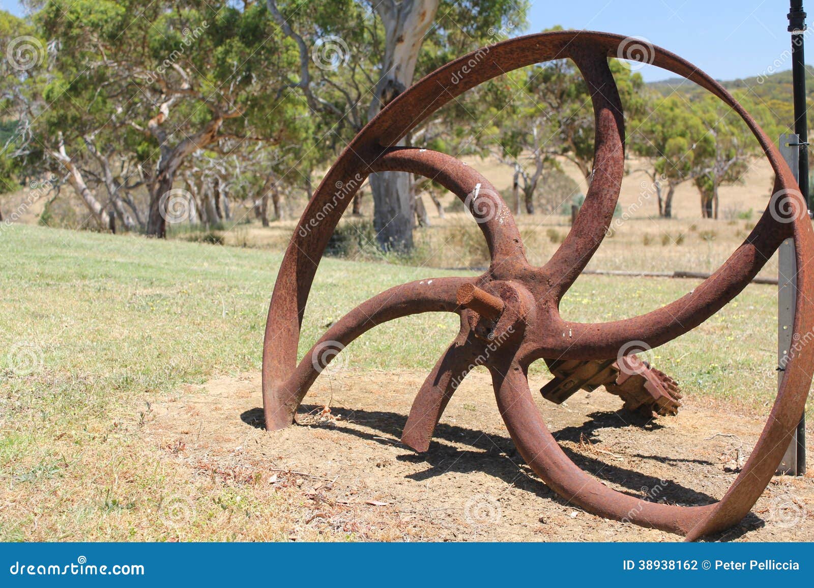 Rusted Wheel stock photo. Image of land, rural, rusty - 38938162