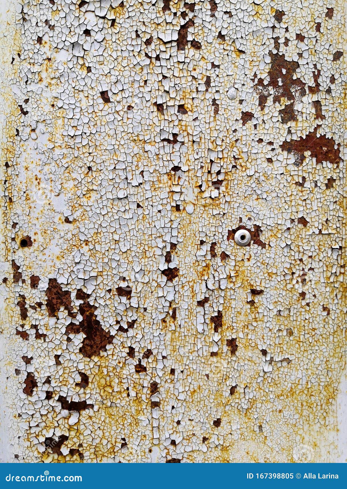 Rusty Brown Metal Wall with Yellow Patterns. Metal Rust Texture ...