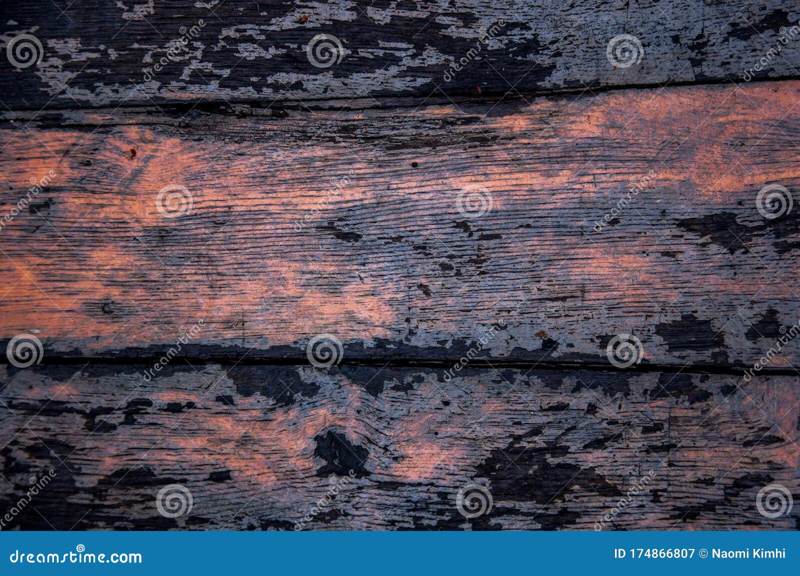 Rusted Wood Plank with Beautiful Texture Stock Image - Image of texture ...