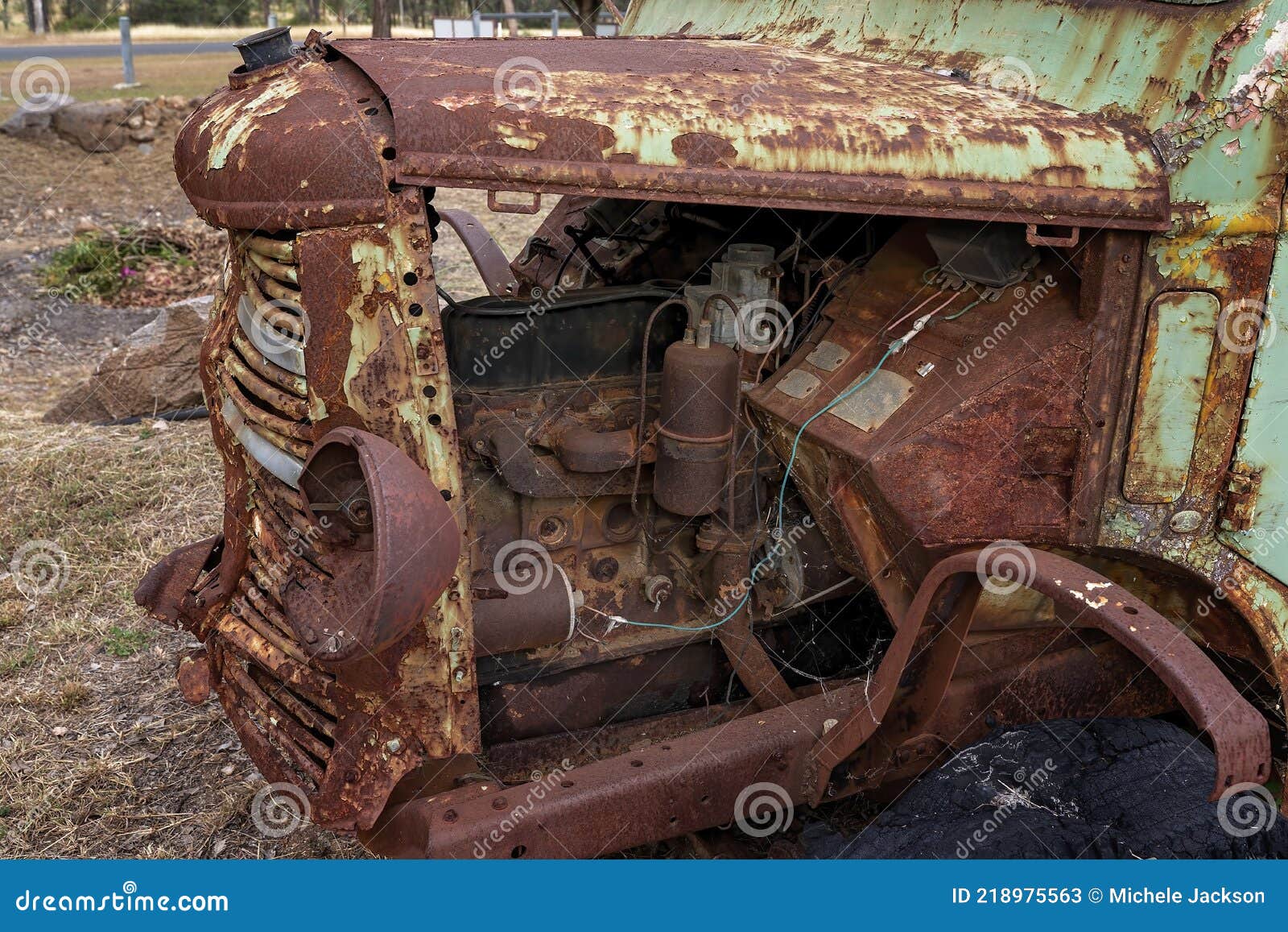 Rusted Truck Engine stock image. Image of abandoned - 218975563