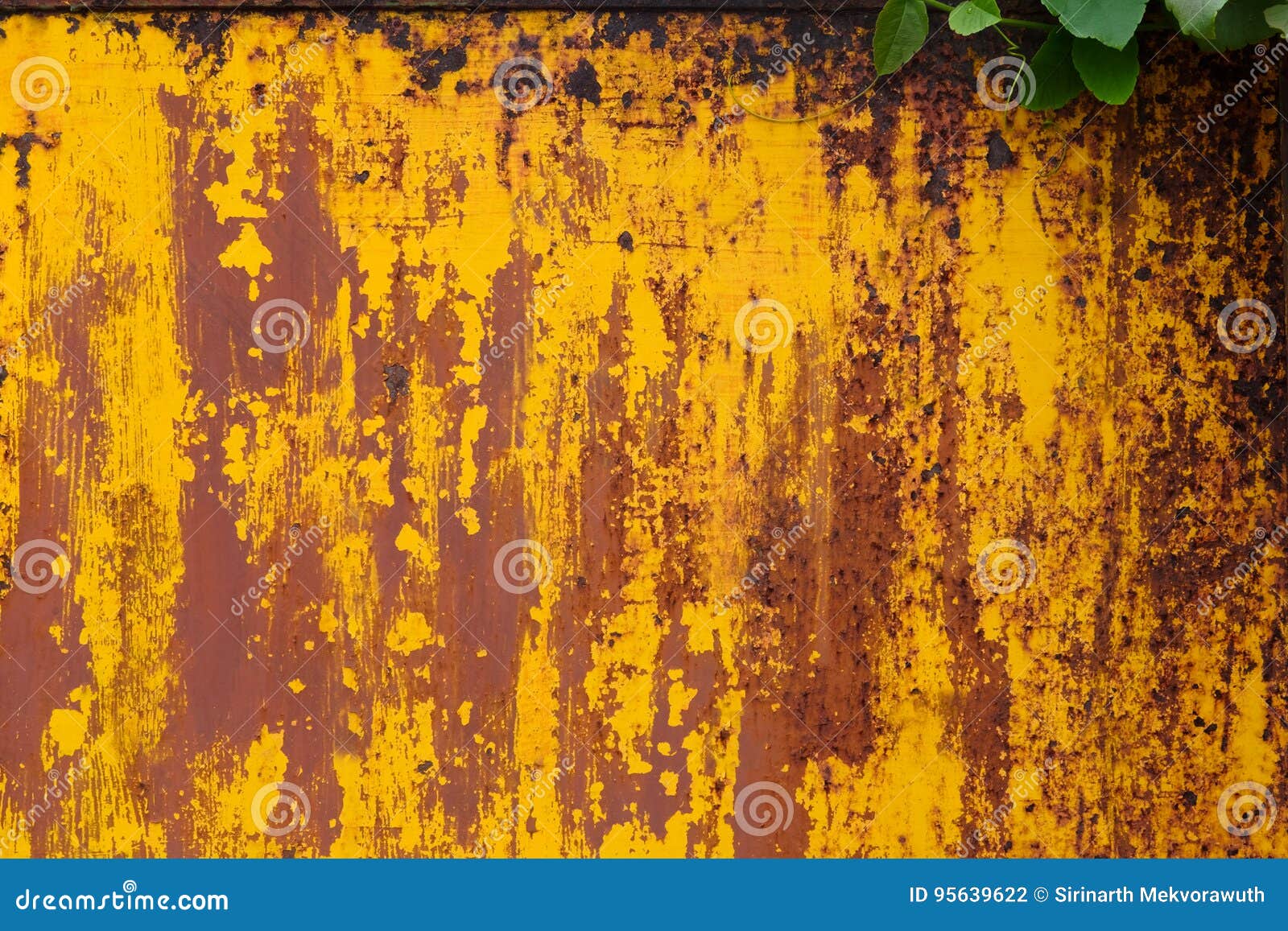 Rusted Yellow Painted Metal. Abstract Texture Matal Background. Stock ...