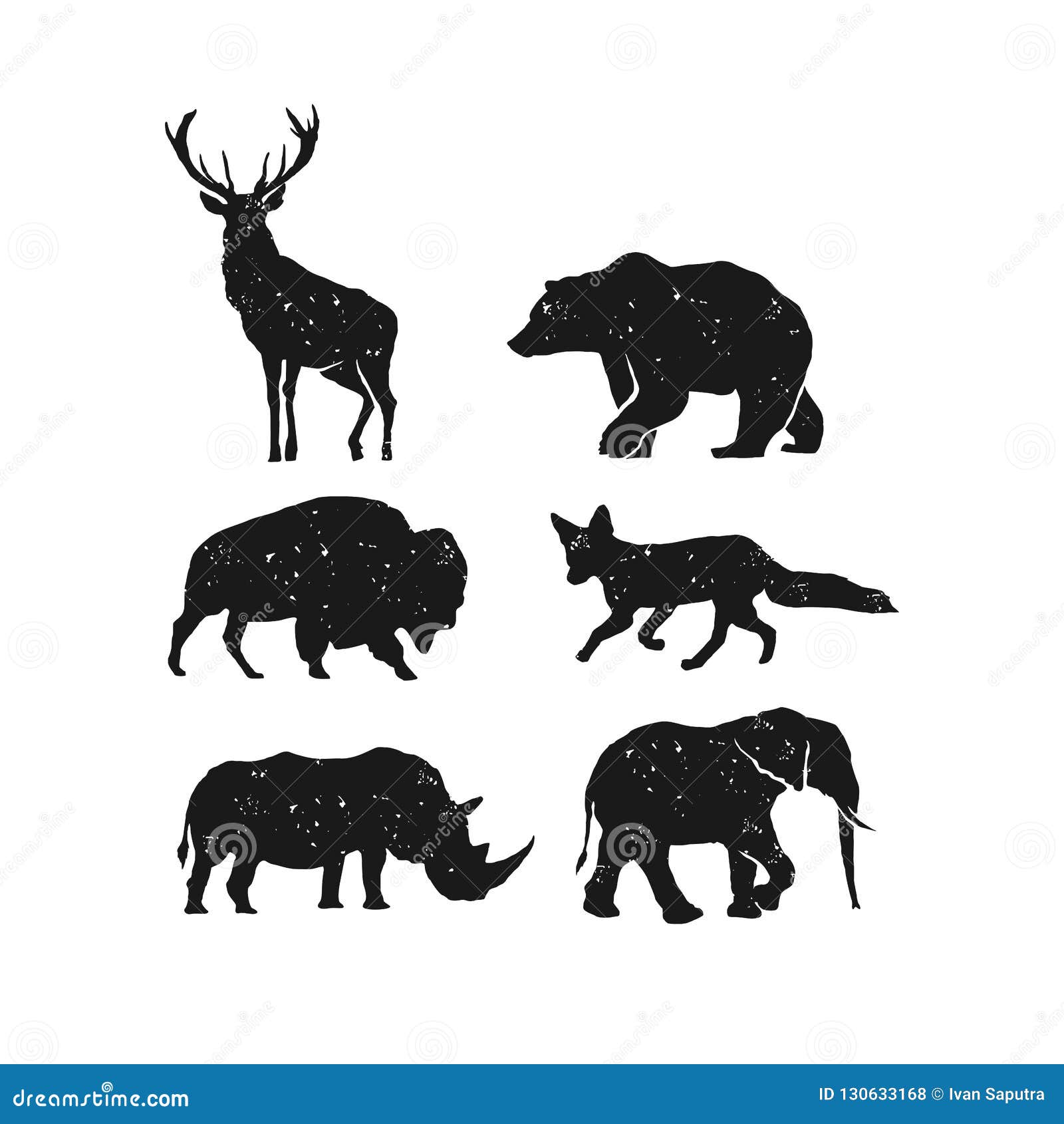 Rustic Bear Silhouette Logo Inspiration Cartoon Vector | CartoonDealer ...